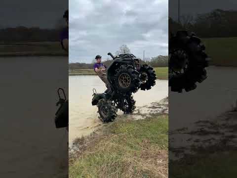 Walking The Honda Rancher! #honda #hondaboat #wheelie