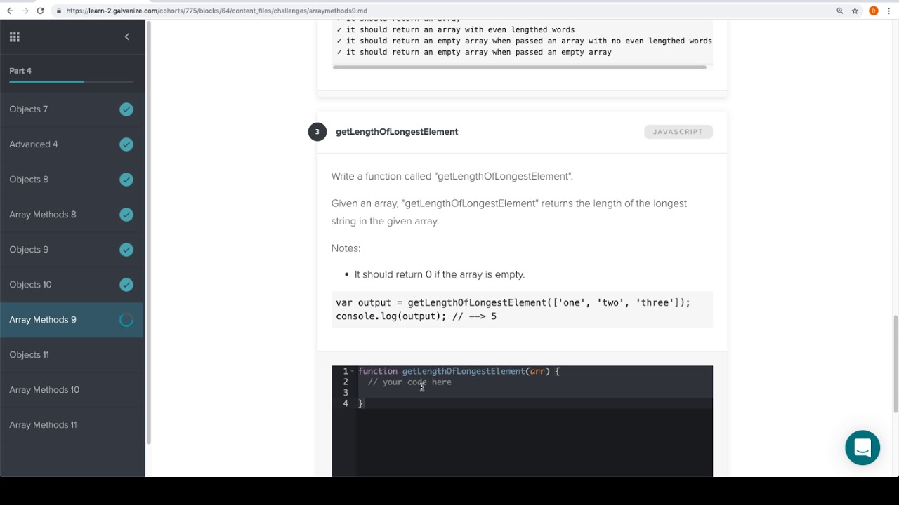 Module 1 - Array Methods 9