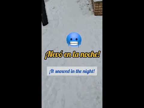 Snow in London - Winter words in Spanish