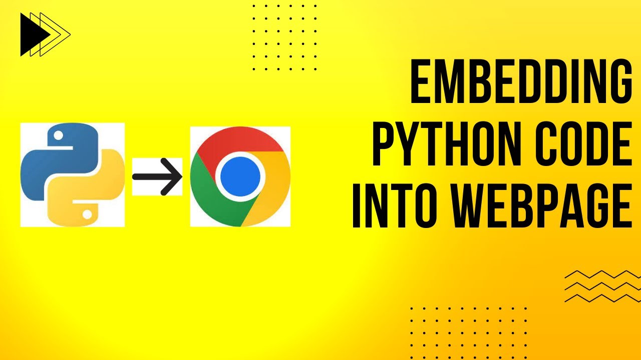 Embedding Python Code into Webpage | PyScript