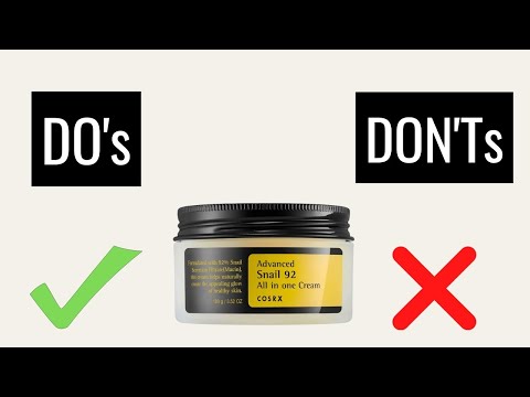 How To Use COSRX Advanced Snail 92 All in One Cream
