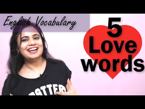 How to talk about love in English - Learn English - English Vocabulary ...