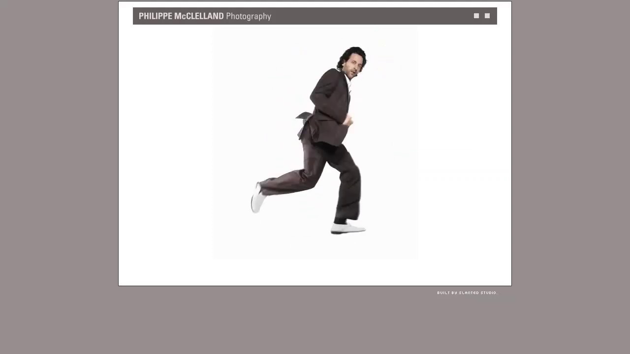 Philippe McClelland flash website in 2005