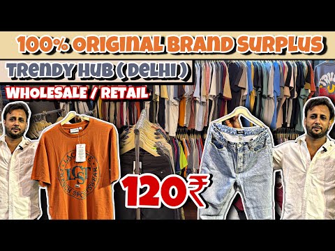 100% Original Brand surplus Clothes Delhi || Men’s t shirt all variety || baggy jeans men’s