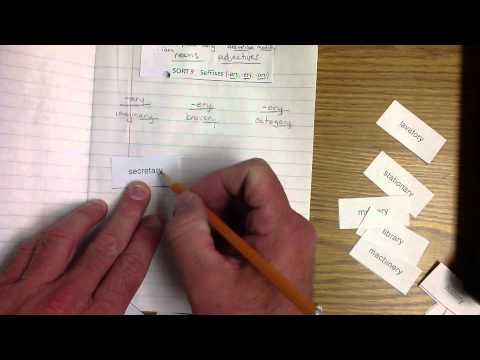 DV9 Suffixes (-ary, -ery, -ory)
