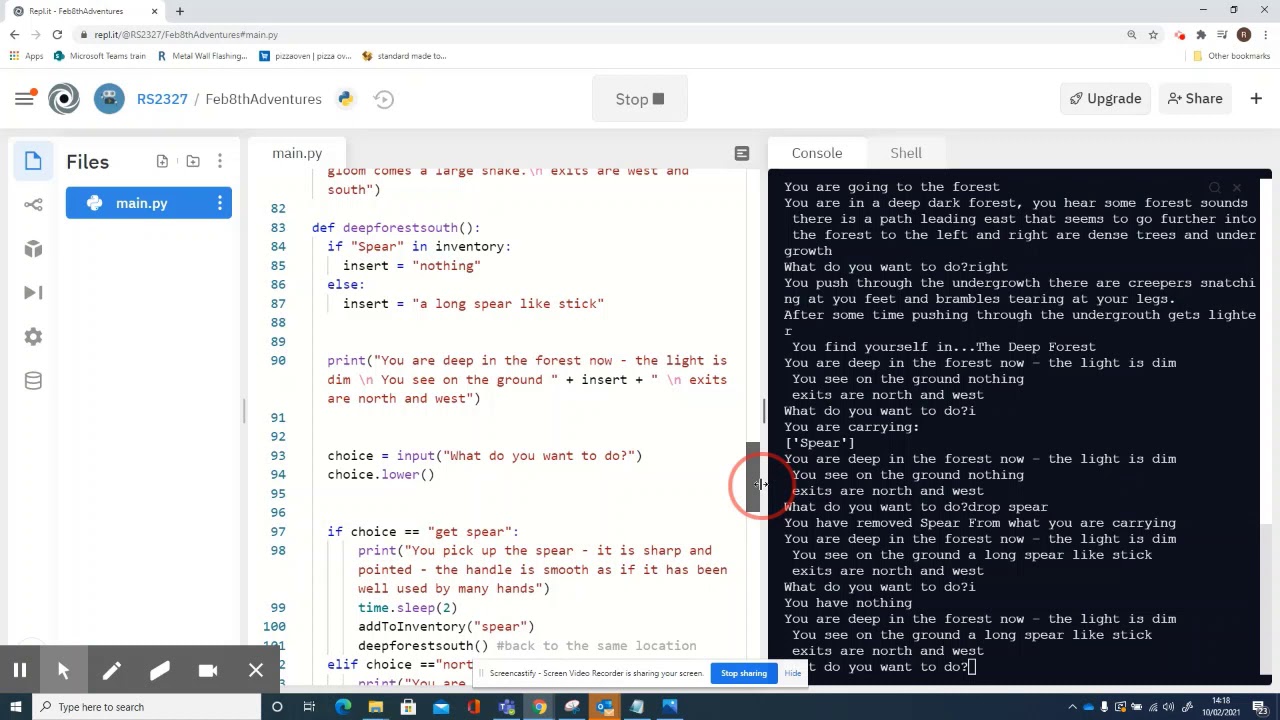 Python Inventory   Drop Item