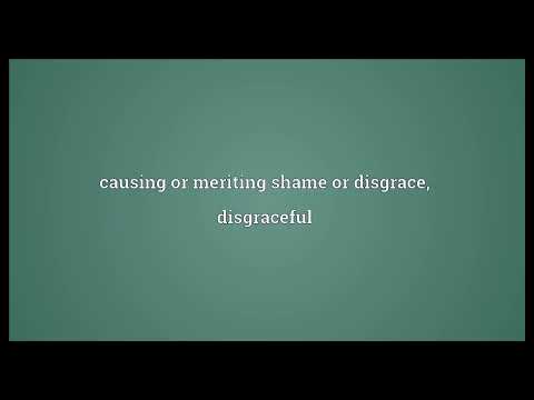 Shameful Meaning