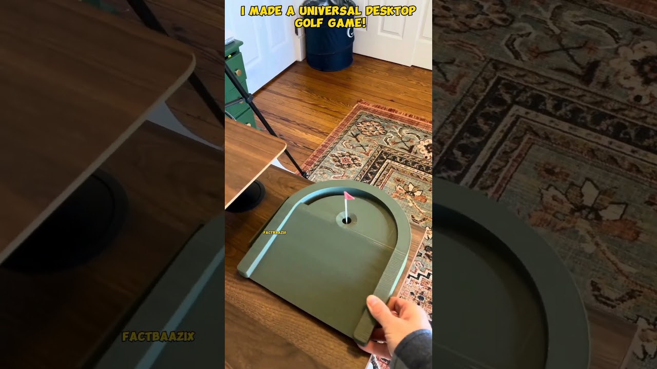 I made a universal desktop golf game! #shorts #viral #facts