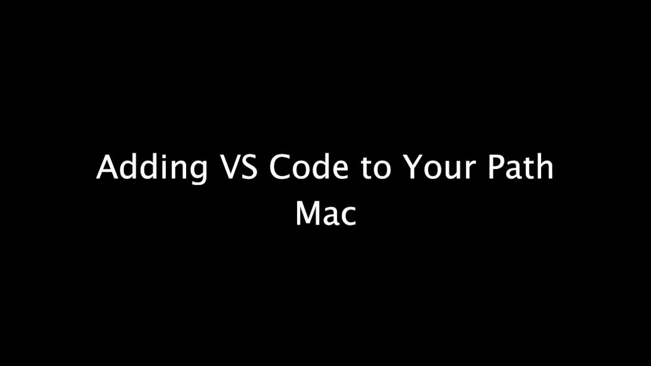 Adding vs code to your terminal path