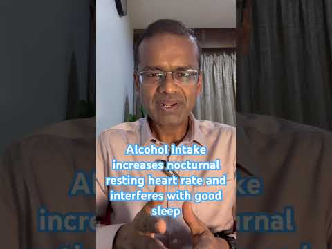 Alcohol consumption is associated with increase in resting heart rate and poor sleep quality
