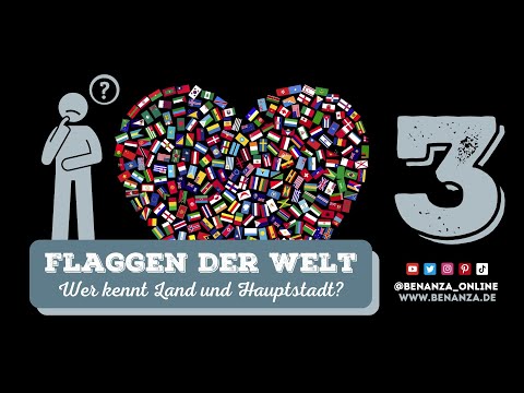 Flaggen Quiz | 20 LĂ€nder aus aller Welt | Flag Friday - Folge 3 | Wer kennt Land und Hauptstadt?