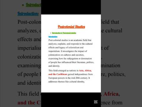 #intro to postcolonial studies#literary notes#post colonialism#detailed notes