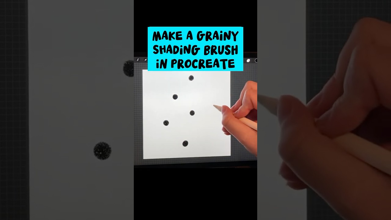 Grainy Shading Brush Tutorial #procreatetips #procreatetutorial #procreatebrush #AlwaysBeColoring