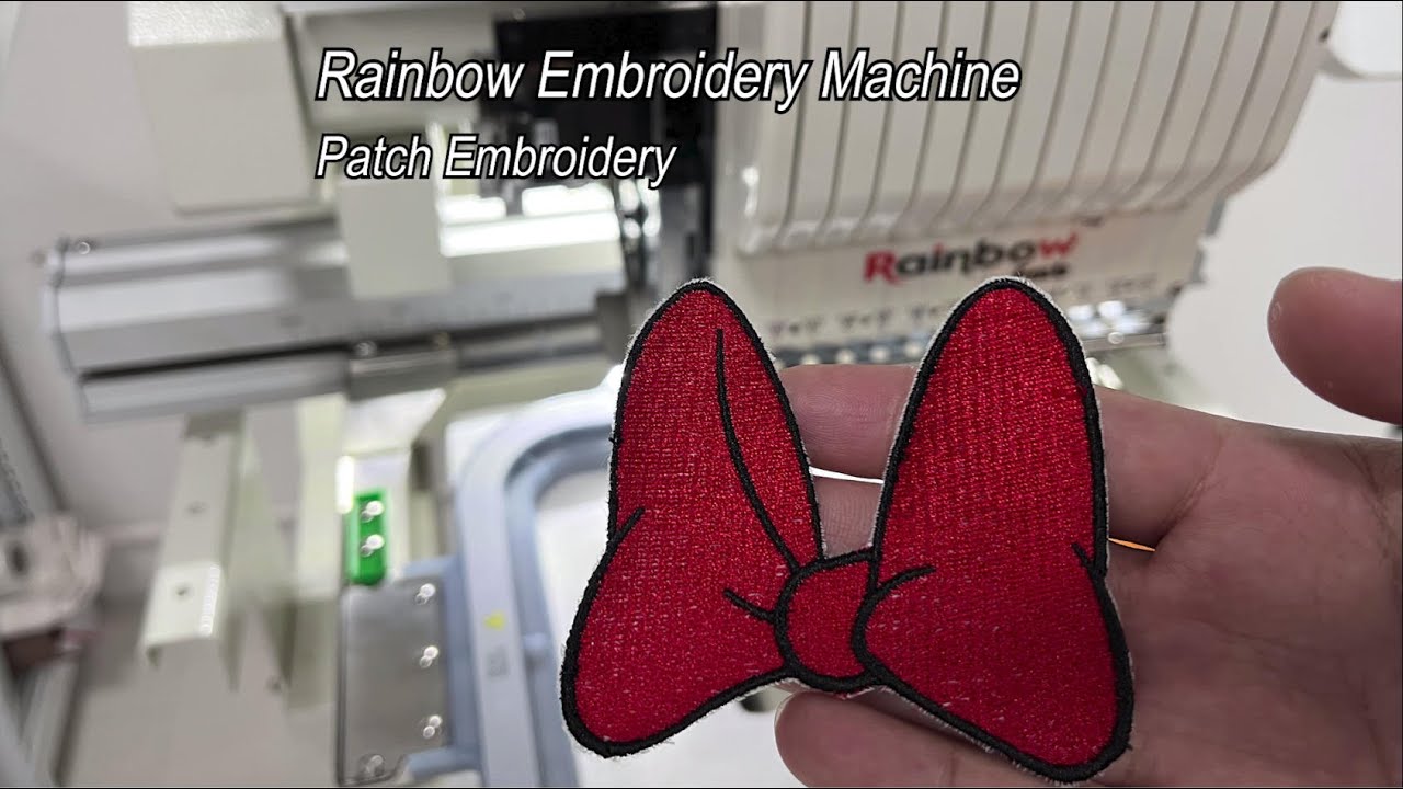 RainbowEmb Embroidery Machine, Bowknot Patch Embroidery