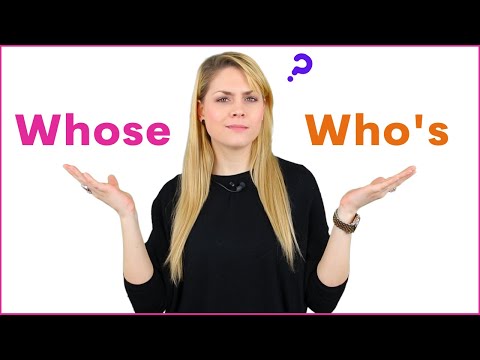 Whose vs Who's Meaning, Difference, Grammar, Practice with Example English Sentences