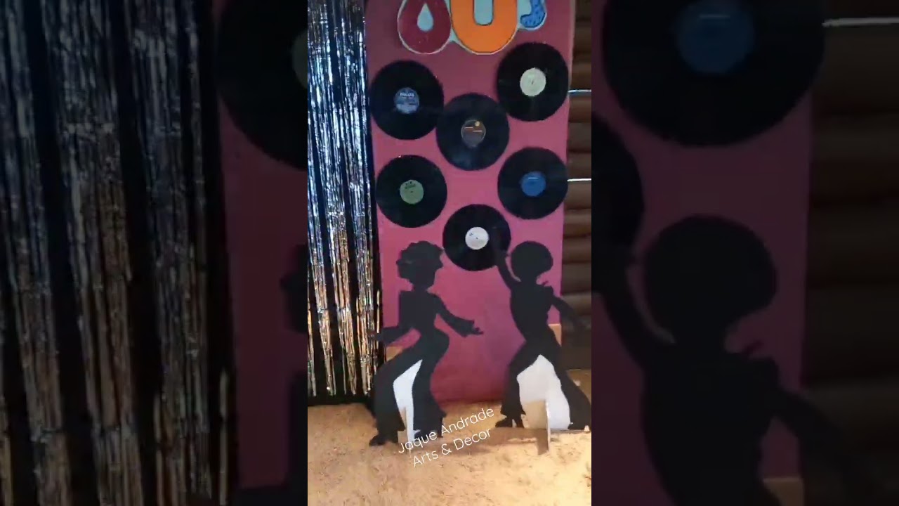 decoração anos 80 para confraternização de professores  #anos80