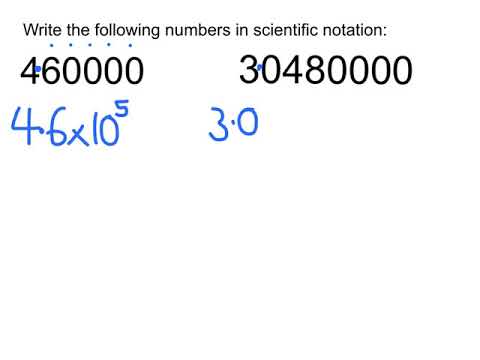 scientific notation: converting a large number into scientific notation