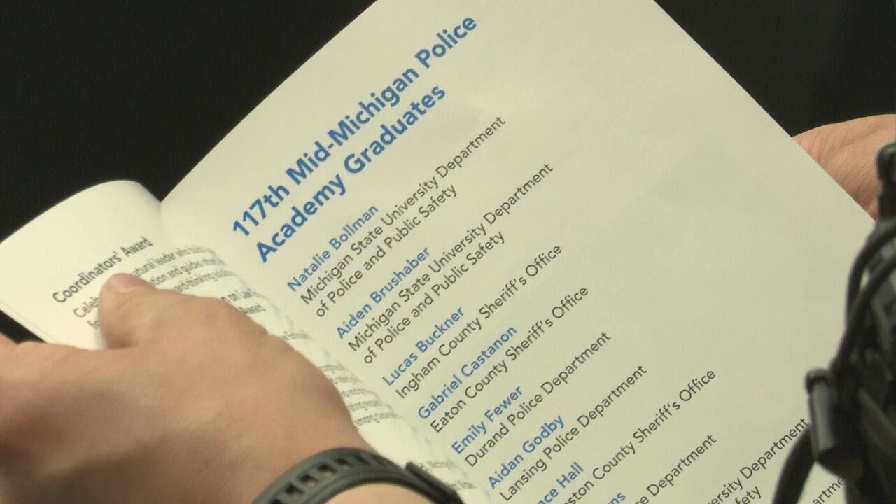 Mid-Michigan Police Academy graduates 22 recruits amid statewide staffing shortage