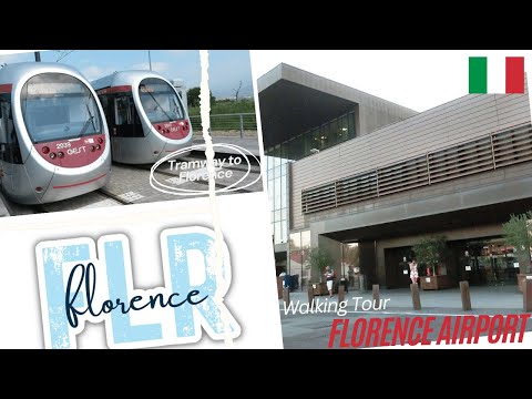Florence Int'l Airport (FLR) Tuscany, Italy. Departures, Arrivals And Ground Transportation (4K)
