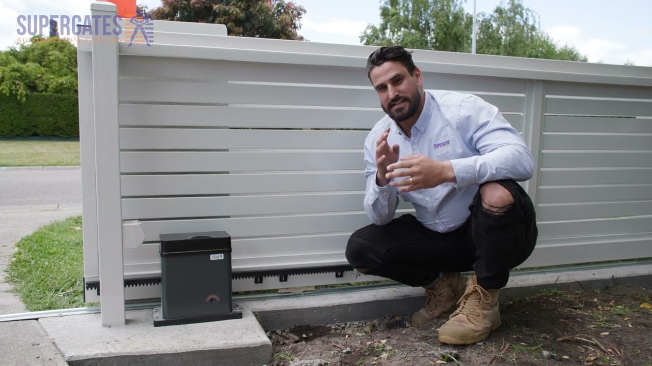 How to Automate a Supergates Custom Made Sliding Gate - Installation of Gate Opener & Nylon Racking