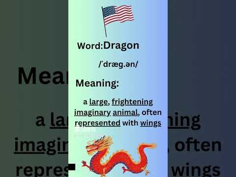 How to Pronounce Dragon in American Accent #learnenglish #learning
