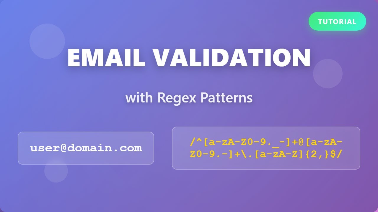 Email Validation with Regex: Build Robust Patterns for Beginners
