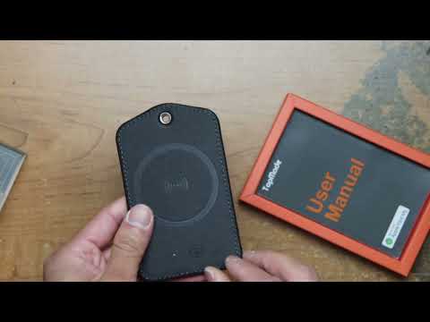 Raw Unboxing TopMade Smart Luggage Tag with Apple Find My, Premium Leather Luggage Tags for Suitcase