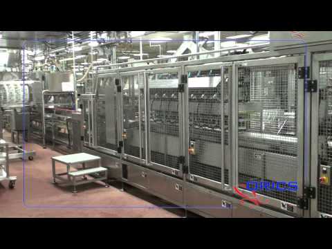 CMTS-1000 9 Head Continuous Motion Mac and Cheese Tray filling and sealing machine (160 trays/min)