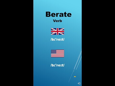 Berate meaning pronunciation and synonyms #Shorts