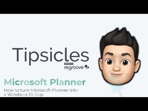 Regroove Tipsicle - How to enable Microsoft Planner as a Windows 10 App