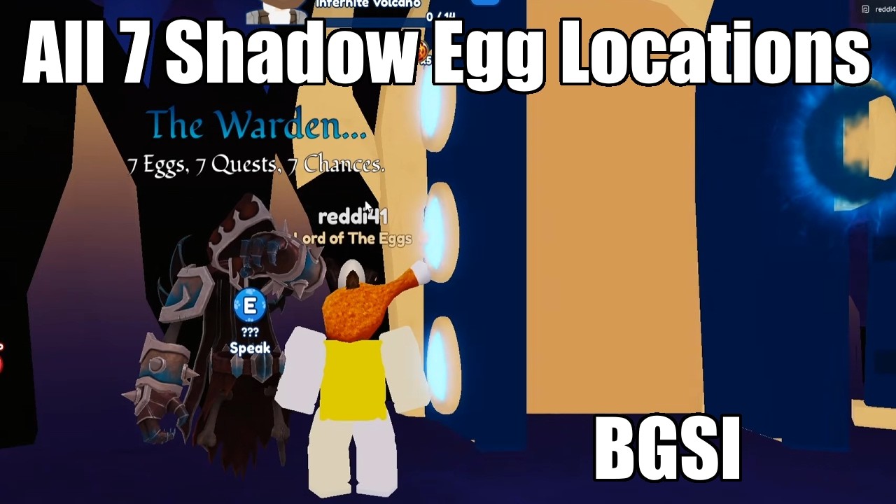 How to find ALL 7 Shadow Egg Locations | Bubble Gum Sim Easter Event Part 2