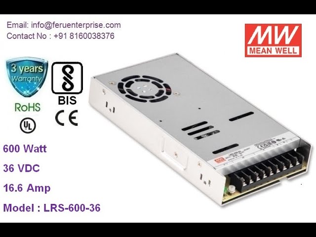 SE-600-24 Meanwell Power Supply 600W SMPS - SE-600-48 Meanwell SMPS ...