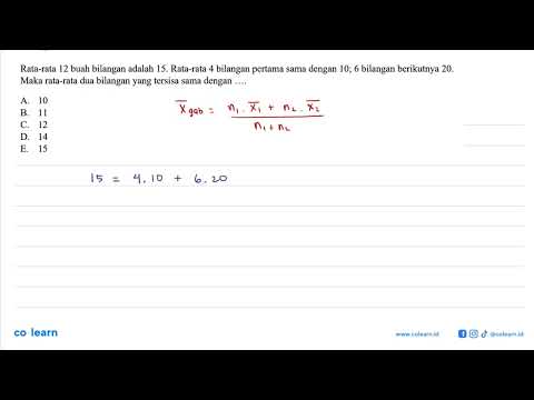 The average of 12 numbers is 15. The average of the first 4 numbers is 10; 6 numbers are...