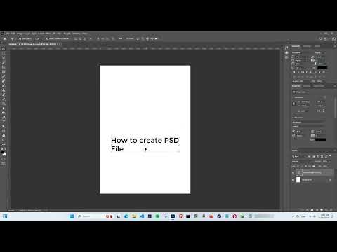 How to create PSD File, edit text and choose file formats in photoshop