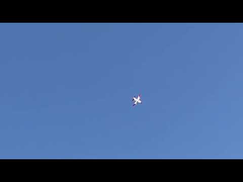 Fly by and Landing BAe Hawk 100 Skymaster with Kingtech 180G4 turbine