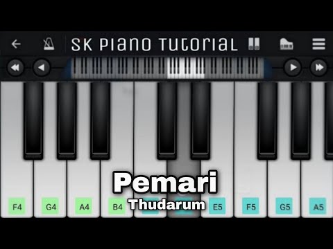 Pemari (Thudarum) - Piano Tutorial | Mobile Perfect Piano Walk Band