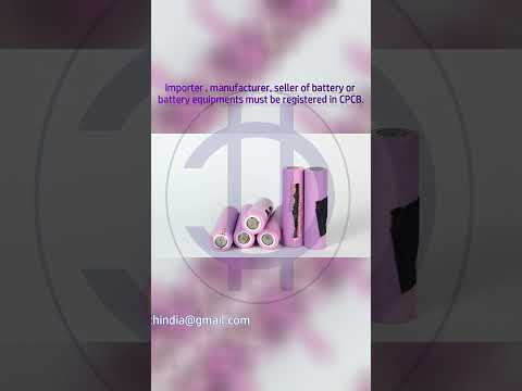 Battery EPR mandatory from CPCB