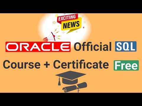 Free SQL full Course for Beginners with Certificate (Official Oracle Database SQL)