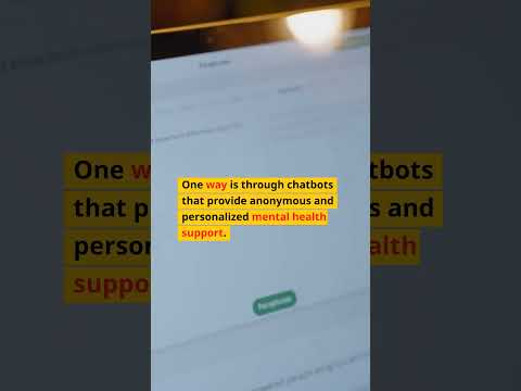 Future of Mental Health Support: AI Chatbots #shorts