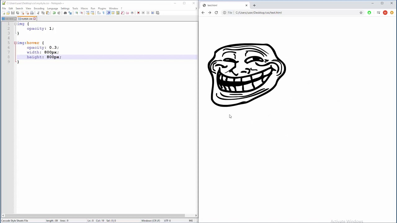 CSS Tutorial - 36 - Image Opacity - Transparency