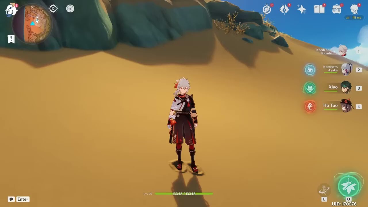 Genshin Impact:ssa näkyvät Sumeru-alueet: viidakko ja pyramidi autiomaassa