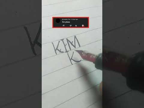 Kim name logo 🤑💥 || comment your name #shorts #logo #kim #trending #name