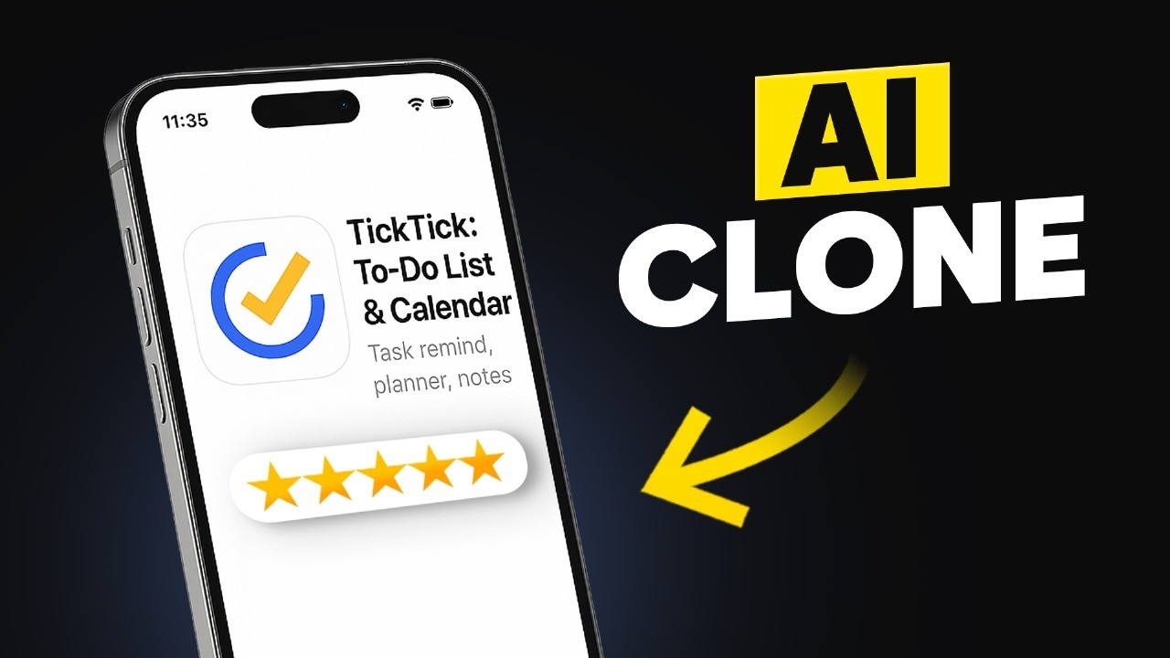 How to Clone TickTick (20M Users) with AI in 2 Hours - No Code Required ...