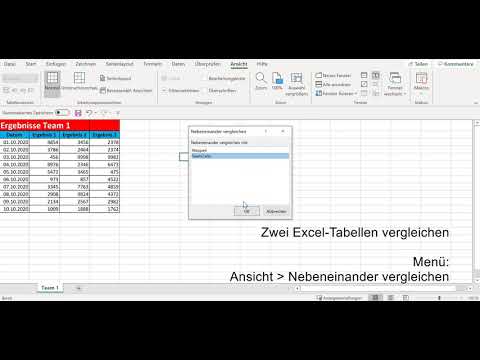 Microsoft Excel: Zwei Excel-Tabellen vergleichen – kurz und knapp erklärt!