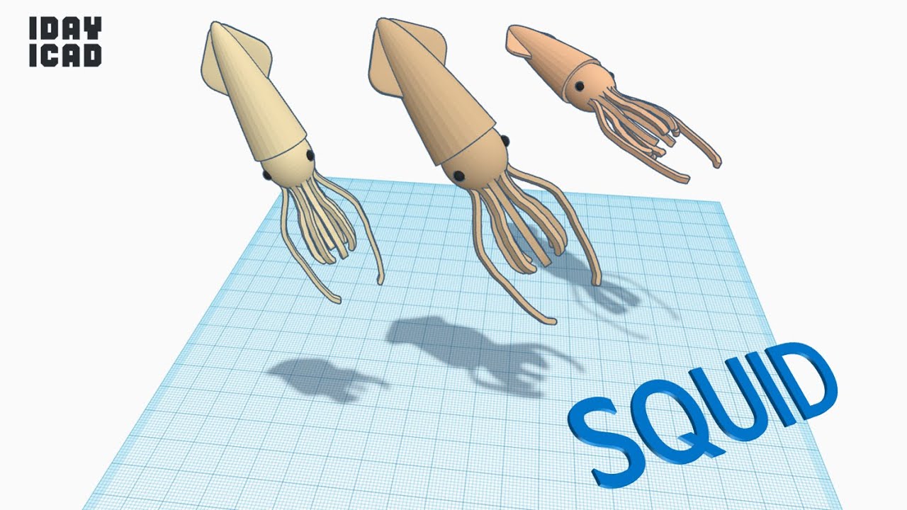 [1DAY_1CAD] SQUID (Tinkercad : Know-how / Style / Education)