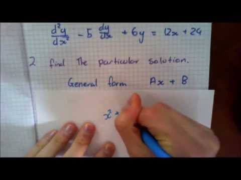 Second Order Non-homogenous differential Equations AFAP
