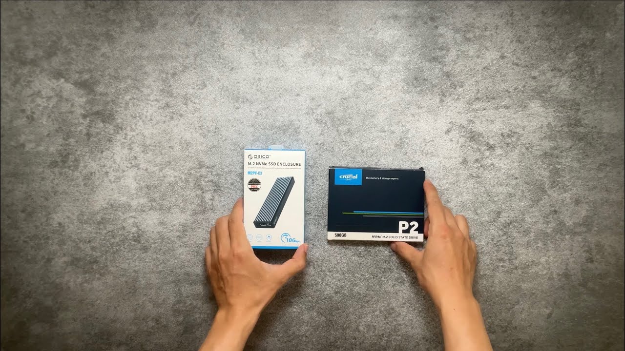 DIY External NVMe Drive (Orico + Crucial) versus SAMSUNG T5 Portable SSD 500GB