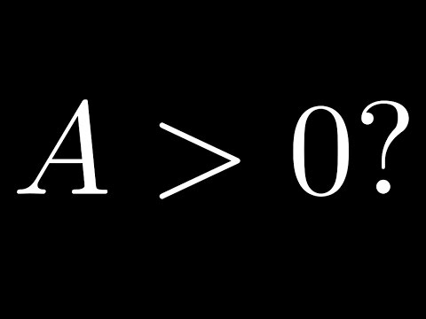 A Criterion for Positive Definiteness of a Symmetric Matrix