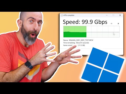 Windows file transfers are FAST