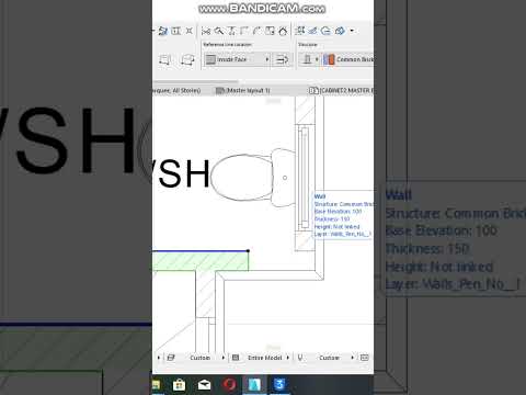 How to connect walls in archicad #architecture #satisfying #archicad #tutorial #shorts #connect